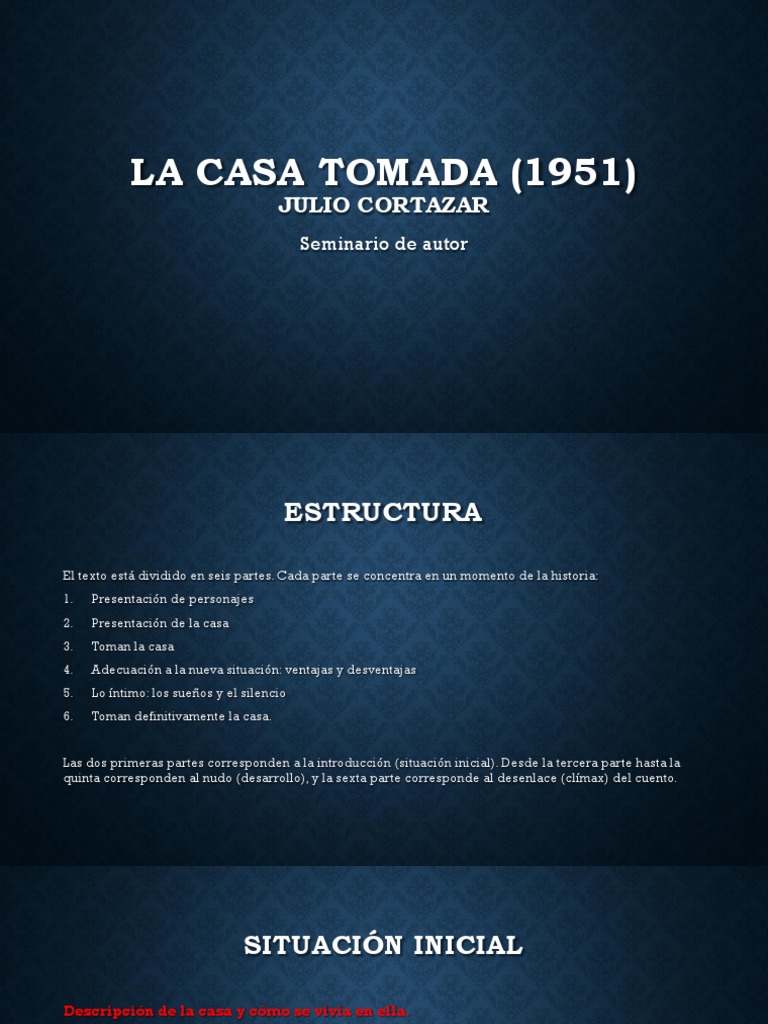 Analisis La Casa Tomada | PDF