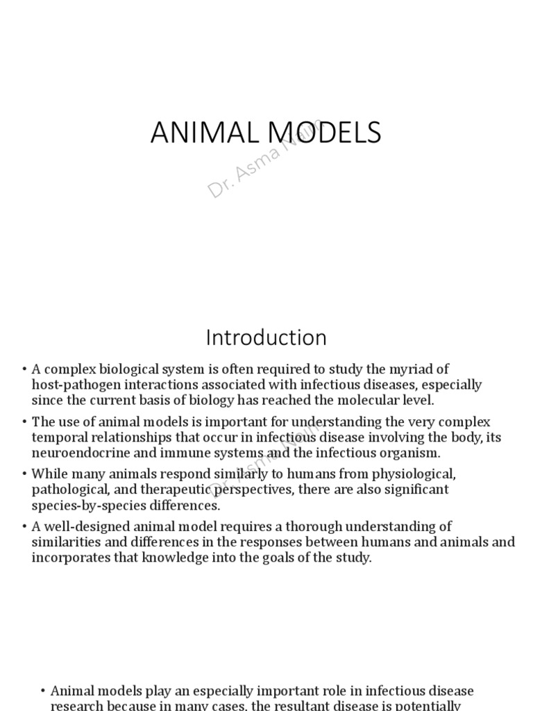 Animal Models | PDF | Model Organism | Infection