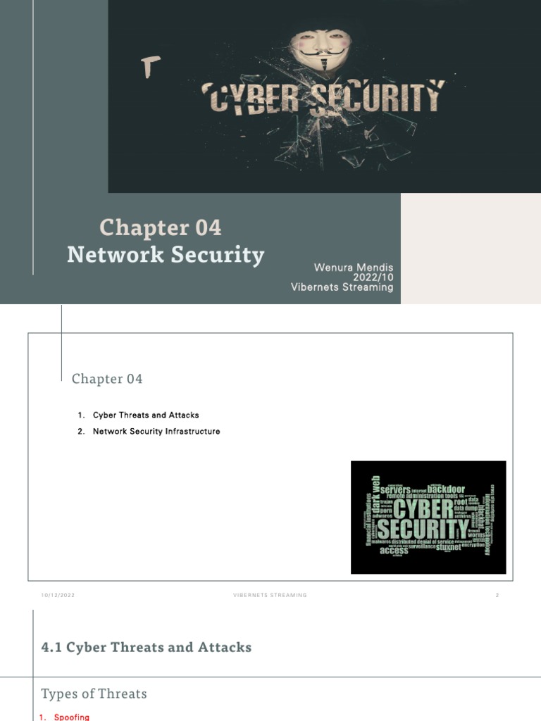 Chapter 04 - Network Security | PDF | Denial Of Service Attack | Computer Virus