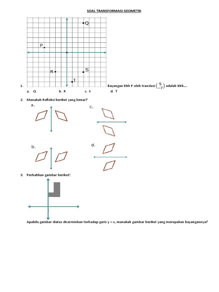 Soal Transformasi Geometri 22-23 | PDF