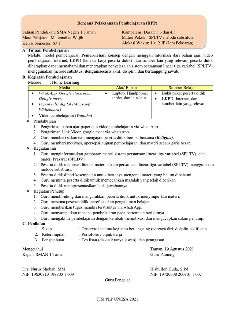 SPLTV Fix | PDF | Karier & Perkembangan | Sains & Matematika