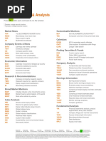 Bloomberg Cheat Sheet | PDF | Credit Default Swap | Foreign Exchange Market