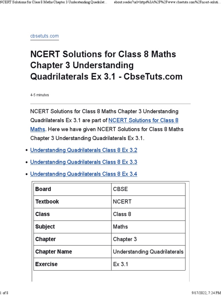 Chapter 3 Rational Numbers Ex 3.1 | PDF | Triangle | Polygon