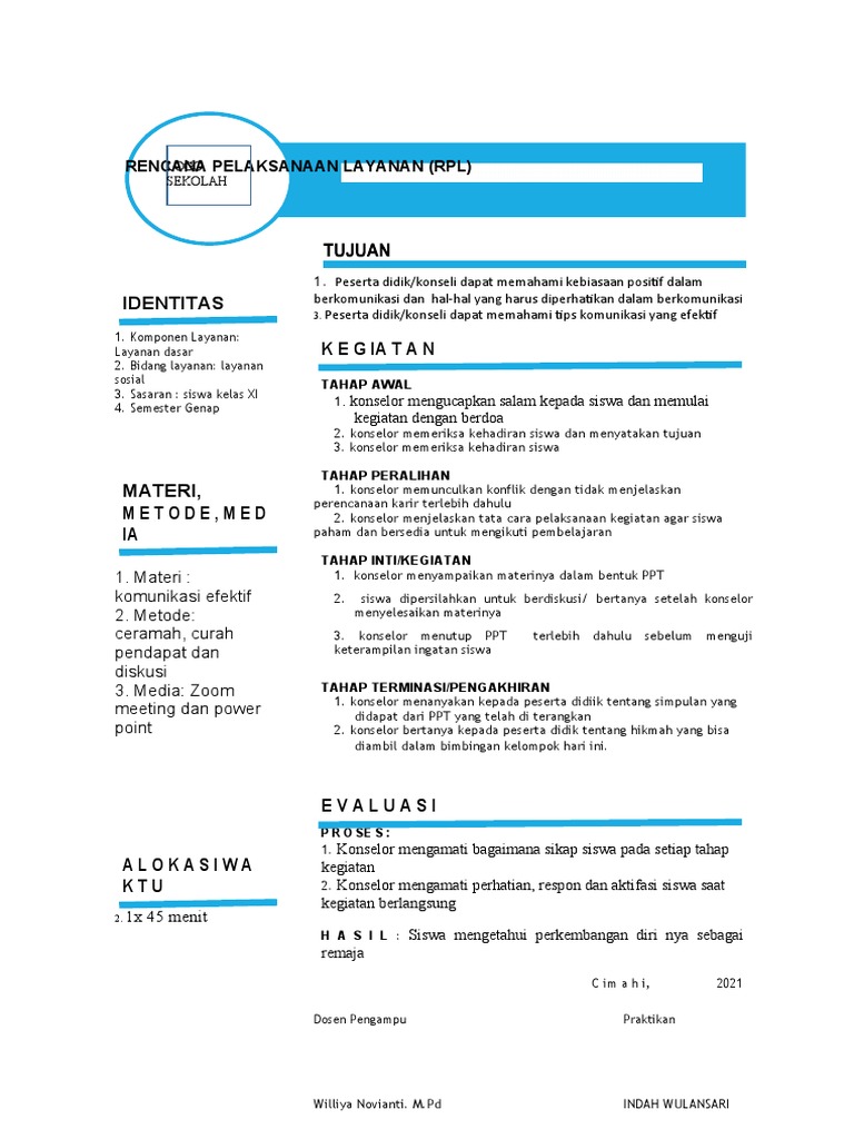 RPL 2 Bimbingan Sosial | PDF