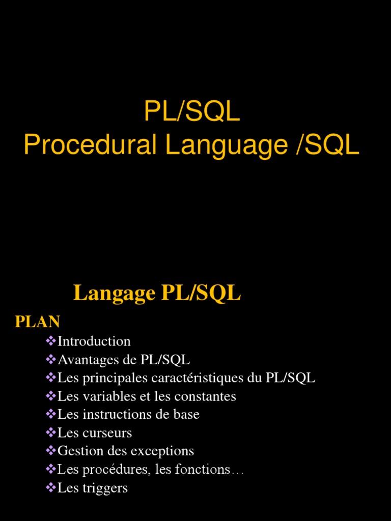 Cous PLSQL | PDF | PL/SQL | SQL