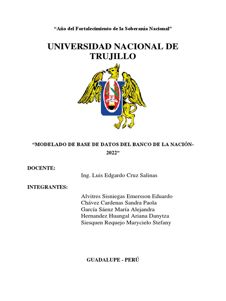 Proyecto Base de Datos | PDF | Bancos | Bases de datos