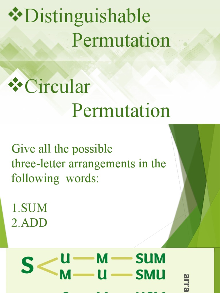 Permutations with Repetition (Distinguishable Permutation | PDF ... Permutations with Repetition (Distinguishable Permutation | PDF ...