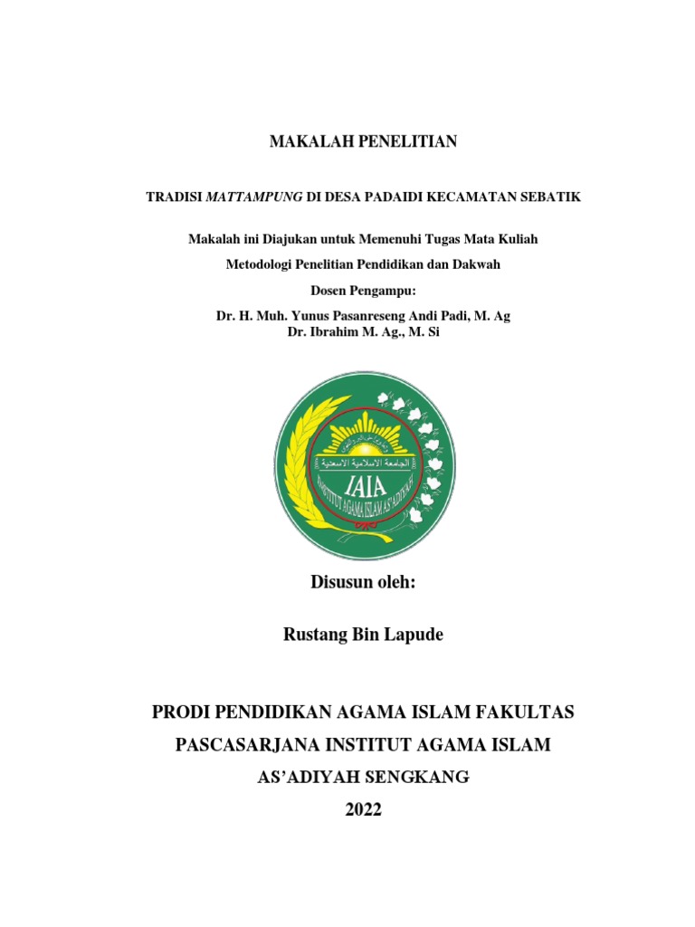 Makalah Penelitian | PDF