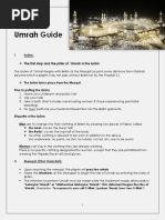 Steps and Duas for Performing Umrah | PDF | Hajj | Muhammad