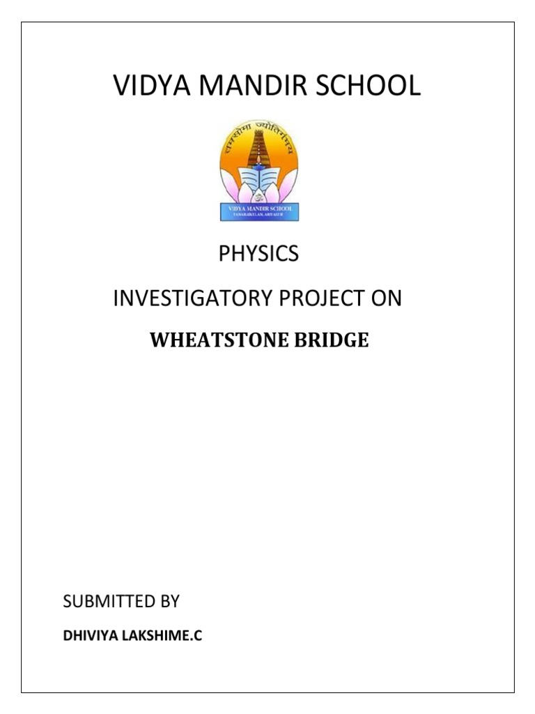 Wheatstone Bridge | PDF | Electrical Resistance And Conductance | Resistor