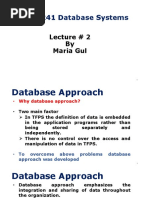 File Based Approach Vs Database Approach | PDF | Computer File | Databases