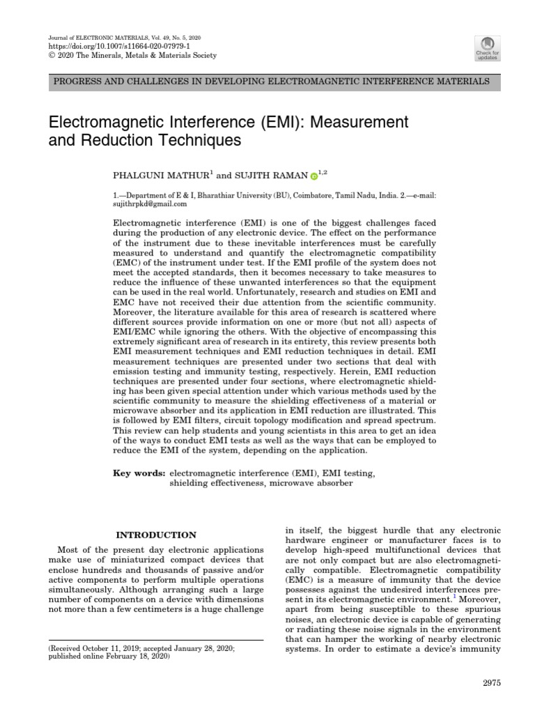 EMI EMC Reduction Techniques | PDF | Electromagnetic Interference | Electromagnetic Compatibility