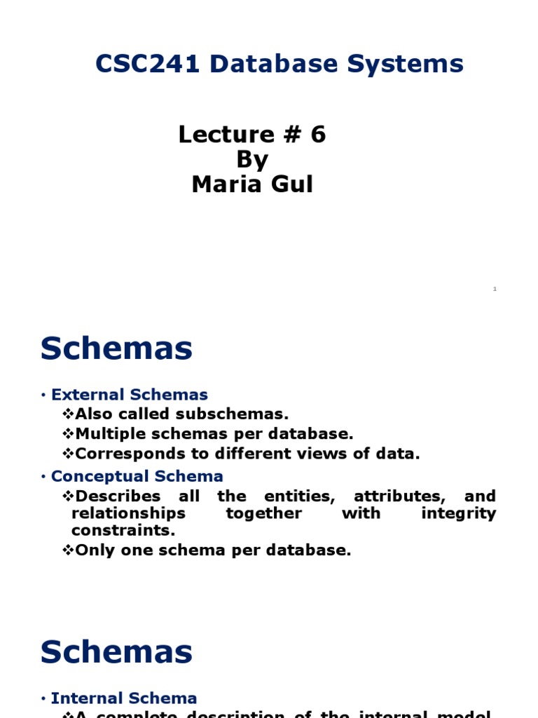 Database Schemas Mappings And Data Independence Pdf Databases Database Schema 