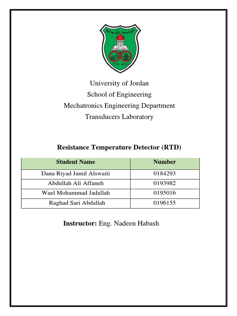 RTD | PDF | Operational Amplifier | Electrical Engineering