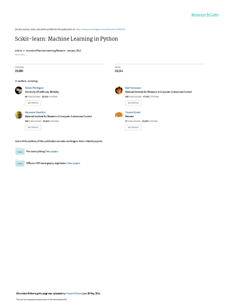 Scikit Learn Python Machine Learning Guide Pdf Cross Validation