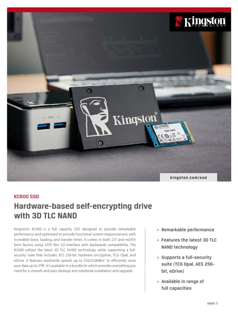 kc600 Us | PDF | Solid State Drive | Flash Memory