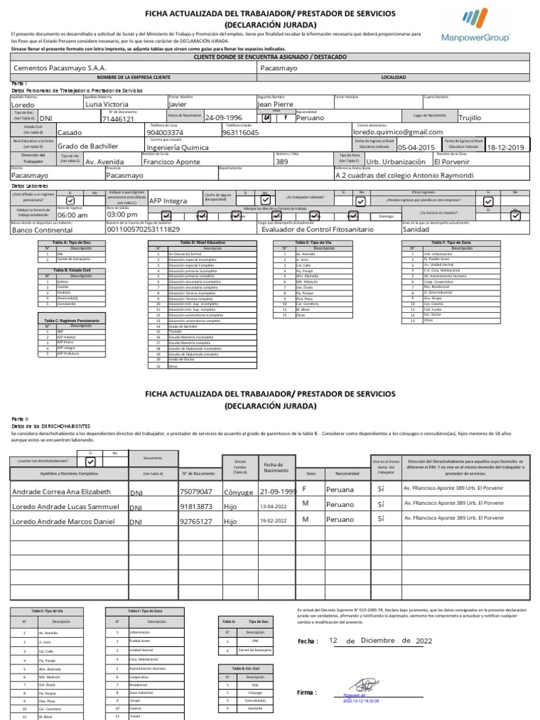 Cementos Pacasmayo S A A | PDF | Perú | Reclutamiento