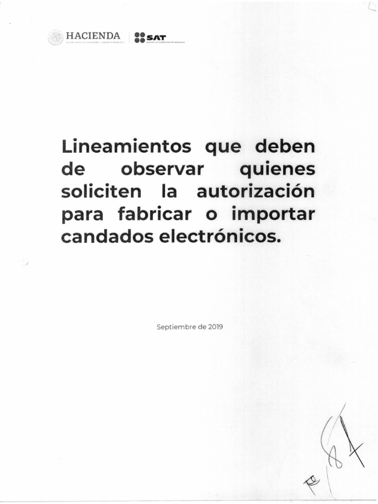 Lineamientos Candado | PDF