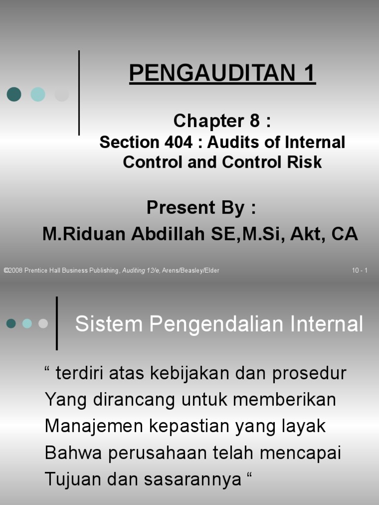 Pengendalian Internal Pdf Financial Audit Internal Control 