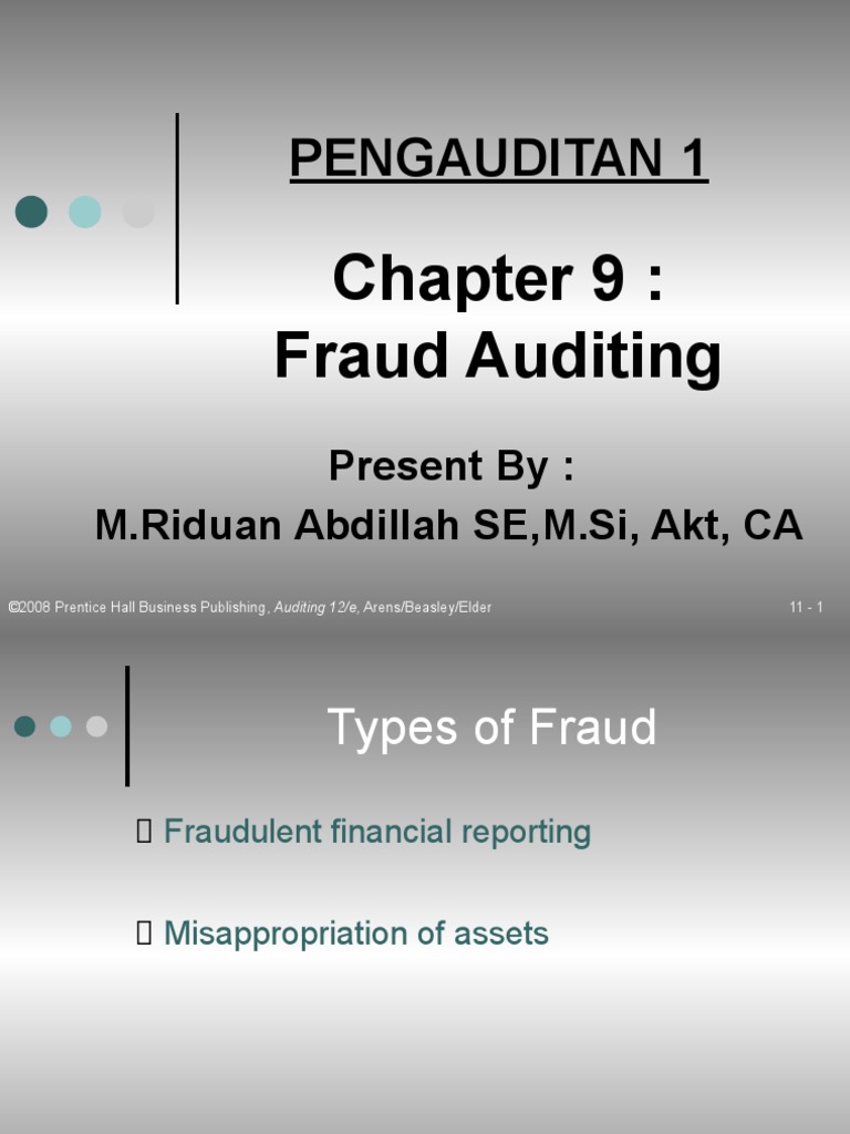 Fraud Auditing | PDF | Audit | Internal Control