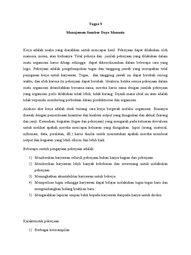 Tugas 3 MSDM | PDF