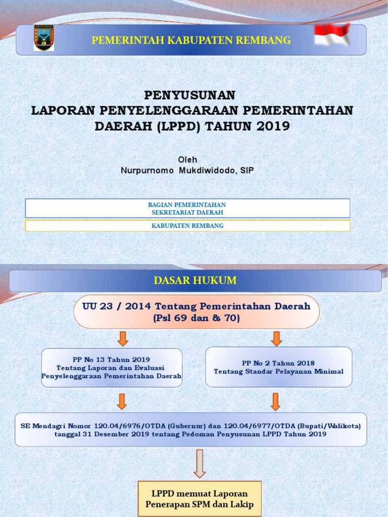 Penyusunan LPPD 2019 Rembang | PDF