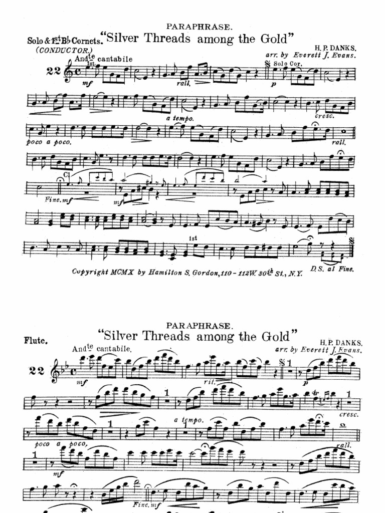 Silver Threads Among The Gold | PDF