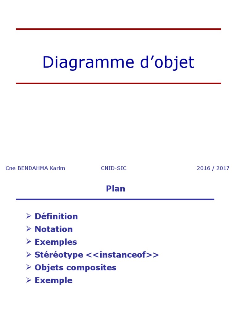 UML Diagrammes Classe Et Objet | PDF | Classe (informatique) | Informatique