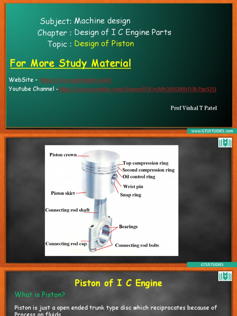 Design of Piston | PDF | Piston | Mechanical Engineering