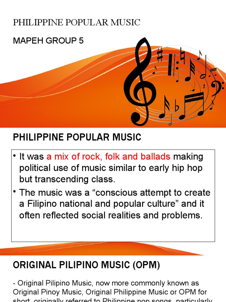 Philippine Popular Music Overview | PDF | Popular Music | Performing Arts