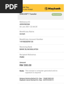 Maybank GIRO Transfer Receipt | PDF | Law