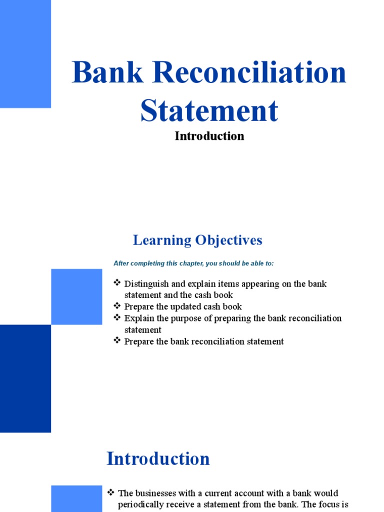 Bank Reconciliation Guide | PDF