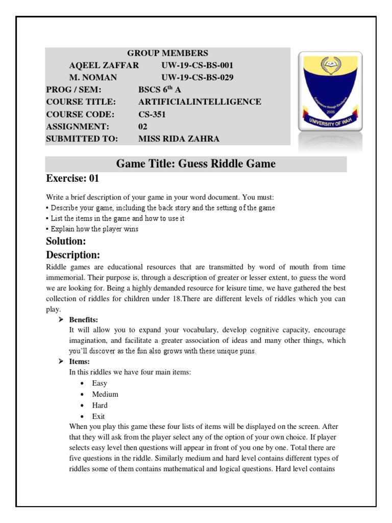 Assignment AI | PDF | Computer Programming | Computing