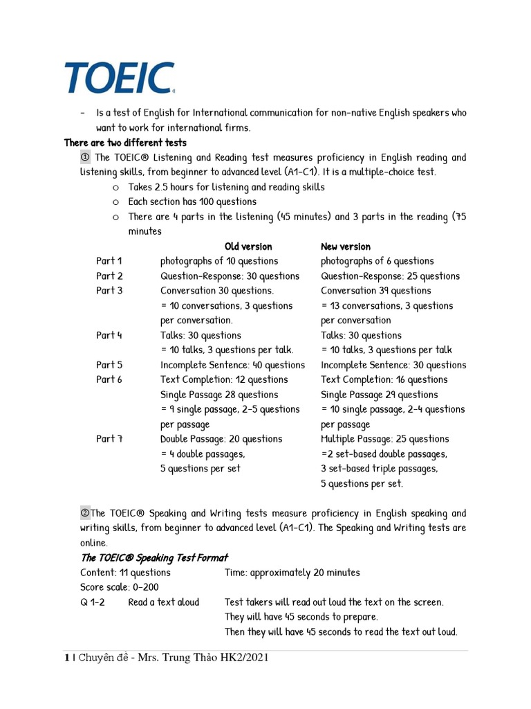 What Is TOEFL Exam | Download Free PDF | Test Of English As A Foreign ...