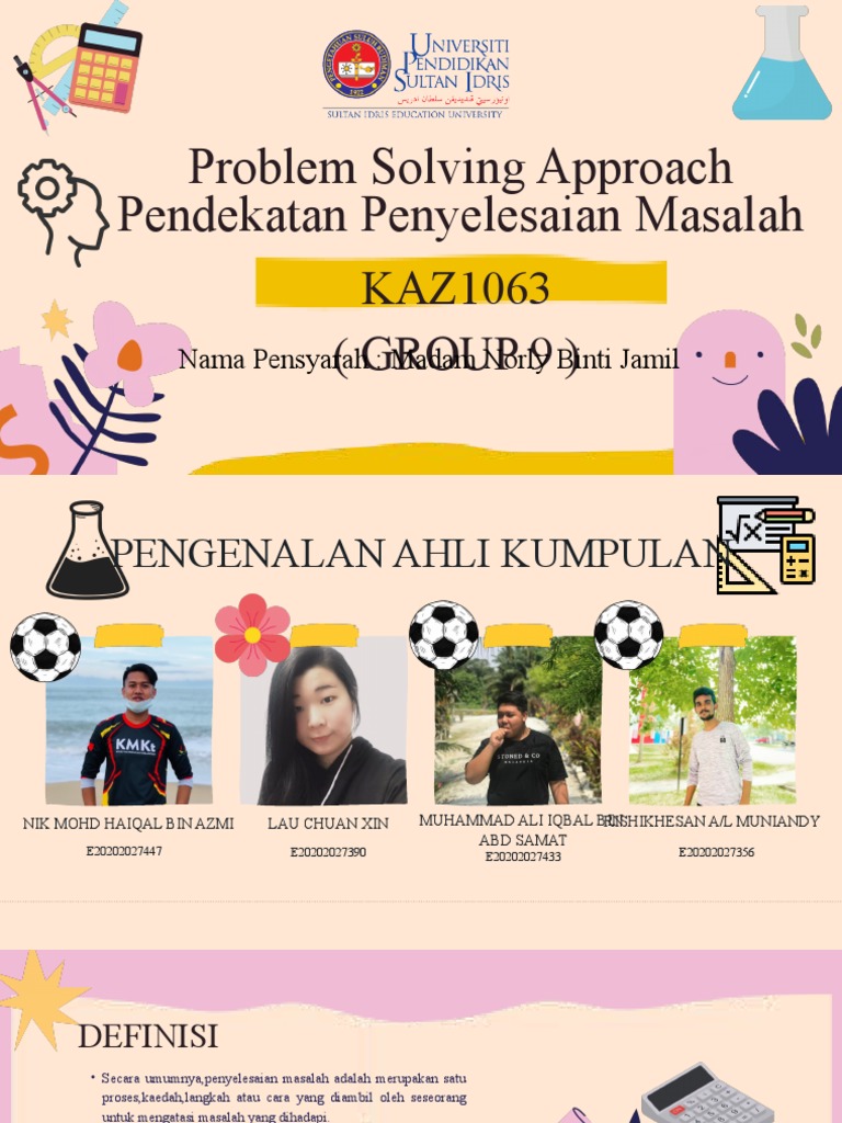 Problem Solving Approach Pendekatan Penyelesaian Masalah | PDF