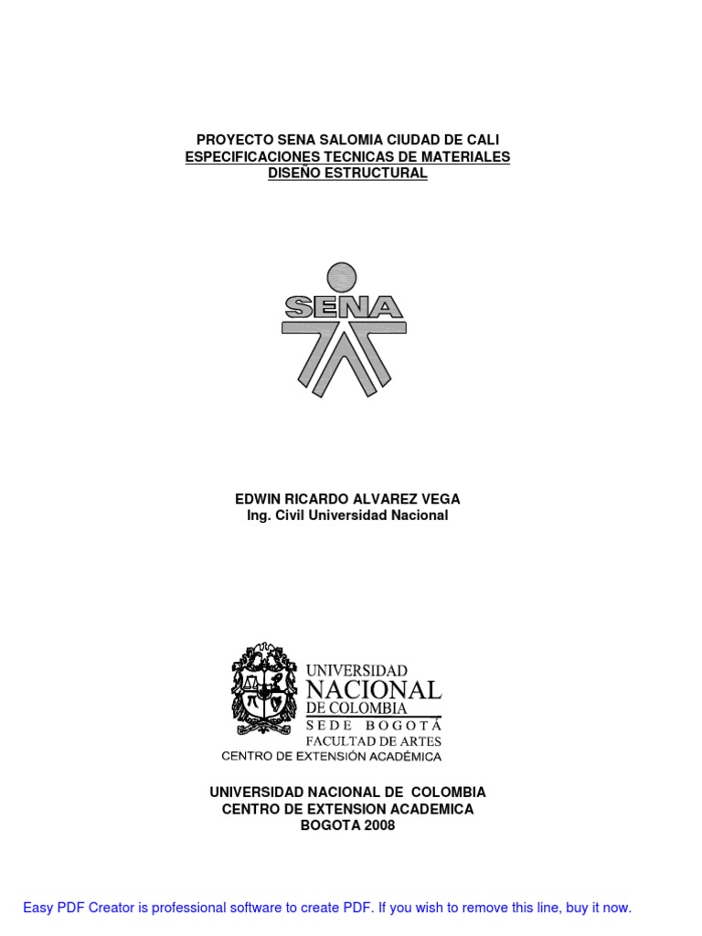 EspecificacionesEstructurales Salomia Cali | PDF | Soldadura | Construcción