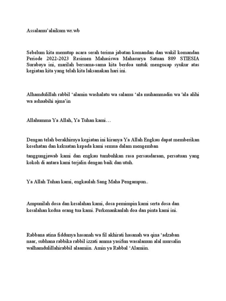 Teks Doa | PDF