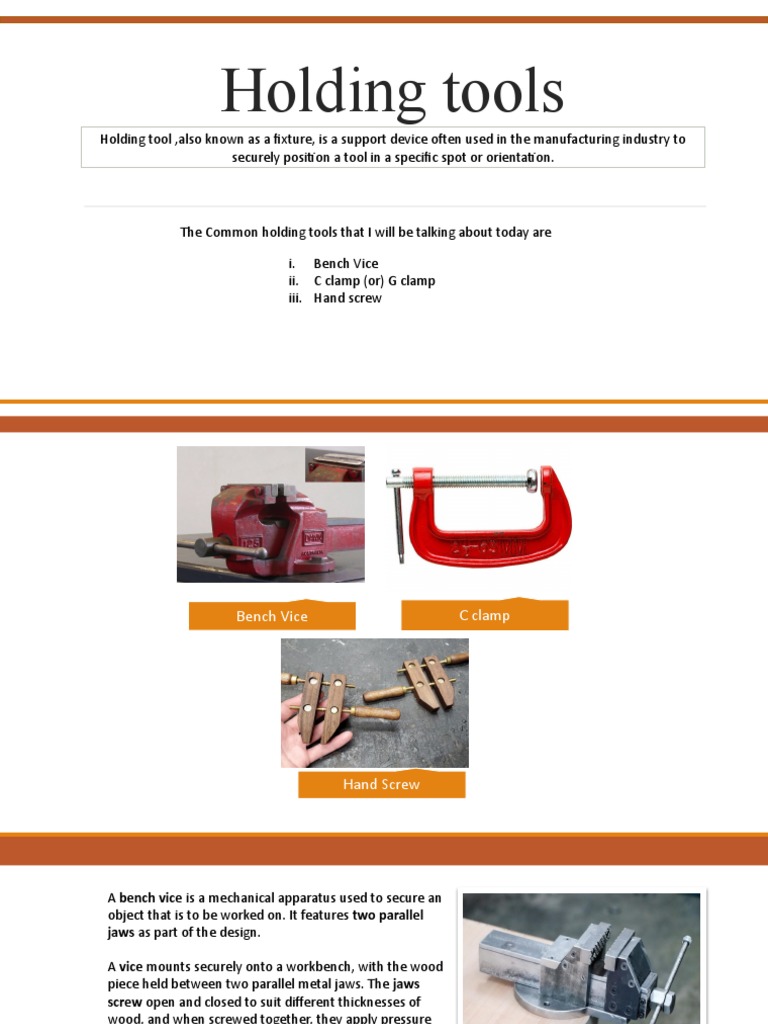Essential Holding Tools for Manufacturing | PDF | Art | Technology ...