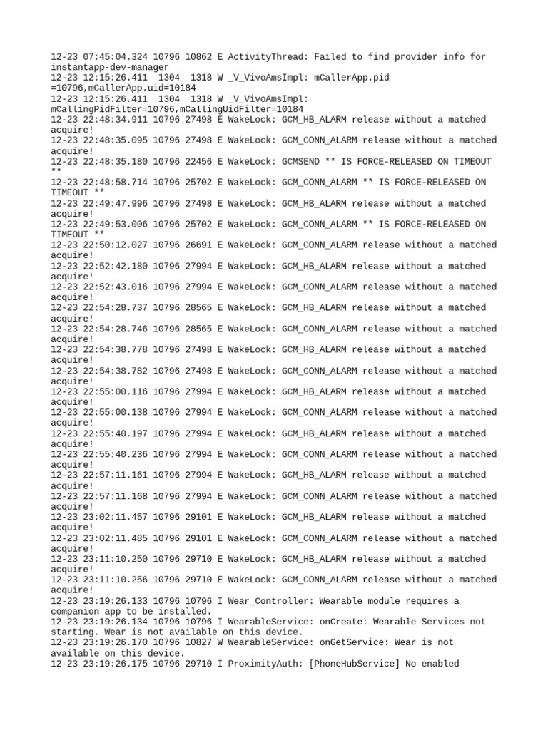 Log | PDF | Android (Operating System) | System Software Log | PDF | Android (Operating System) | System Software
