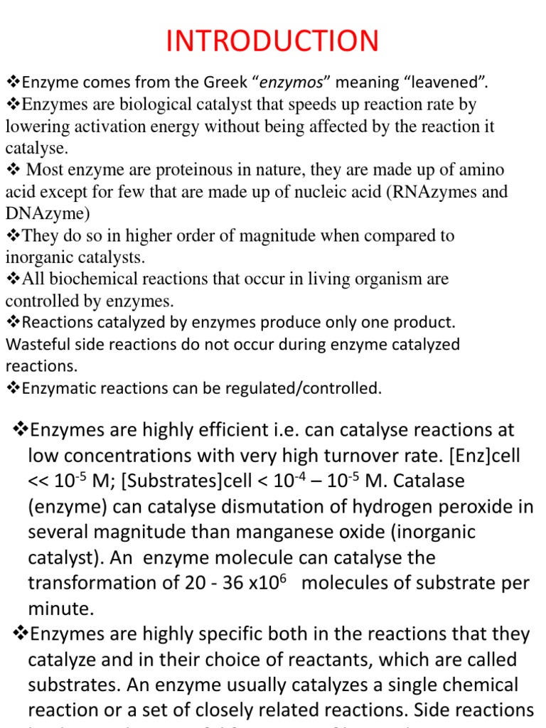 Bch 201 Enzymes Pdf Enzyme Catalysis