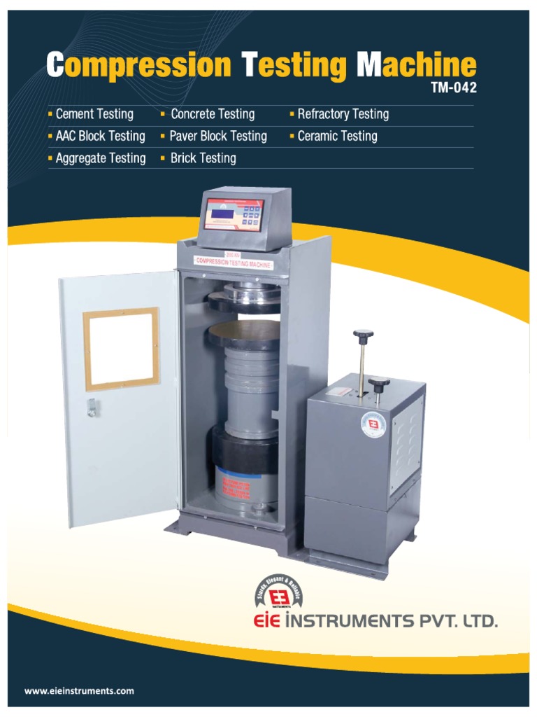 Cube Compression Testing Machine | PDF