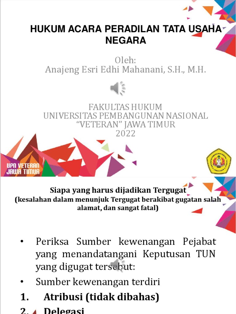 Materi PTUN | PDF