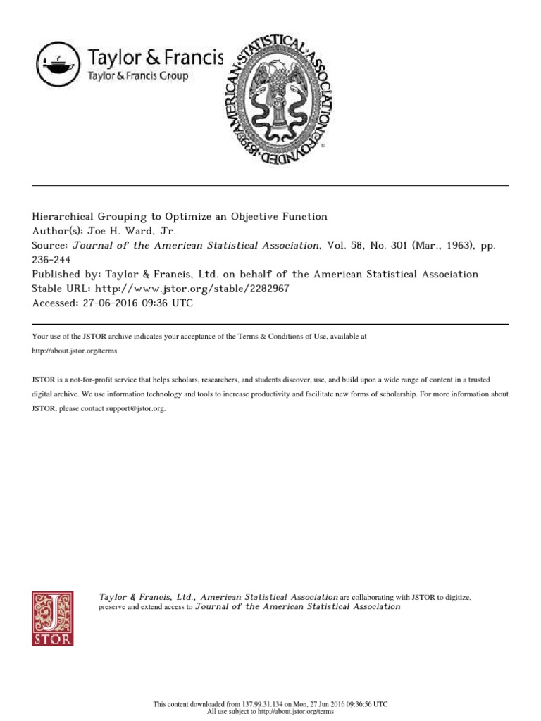Wardova Metoda Od Warda | PDF | Loss Function | Mathematical Optimization