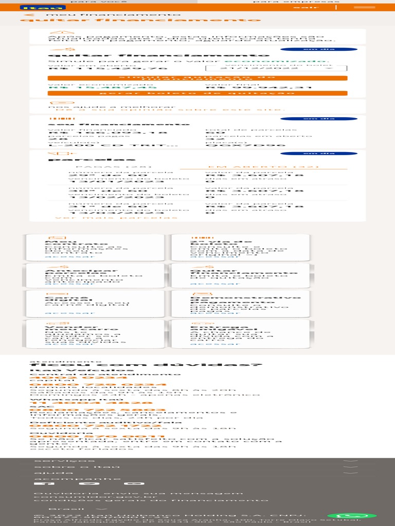 Financiamento de Veículos Itaú Parcelas Sob Medida para Você | PDF | Bancos