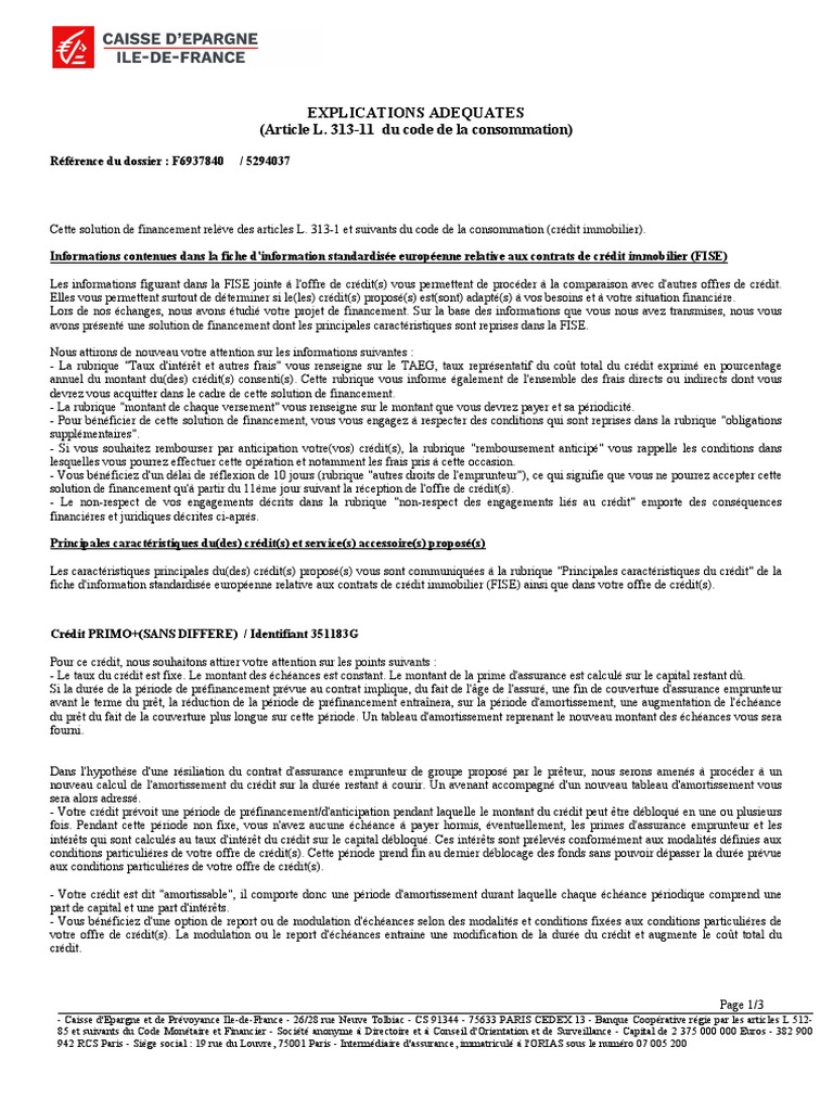 Devoir D Explication Loi Immo | PDF | Crédit | Finance et gestion monétaire