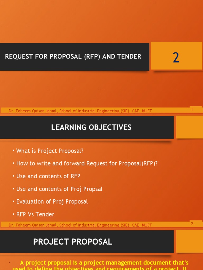 RFP and Project Proposal Guidelines | PDF | Request For Proposal ...