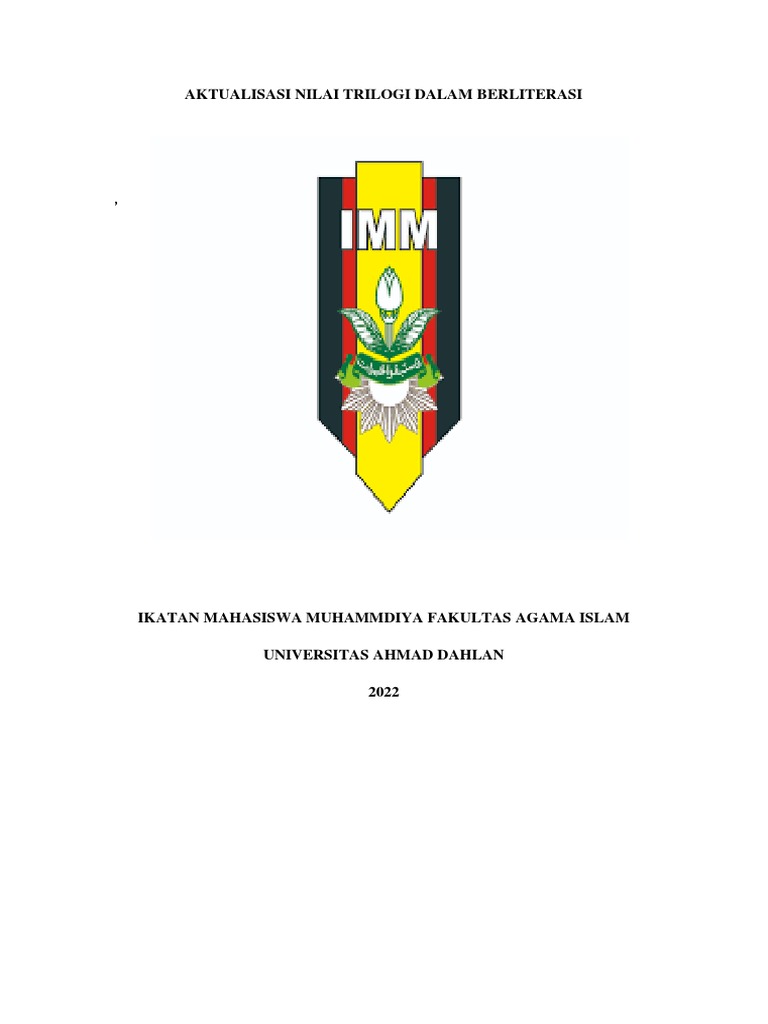 Aktualisasi Trilogi IMM dalam Literasi | PDF