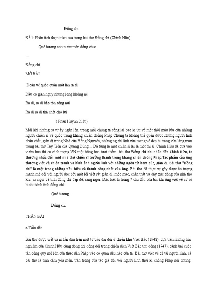 Đ NG Chí - Phân Tích | PDF