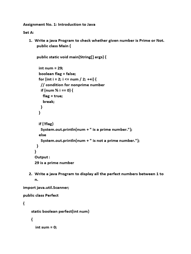 Java Programming Assignments Overview | PDF | Constructor (Object ...
