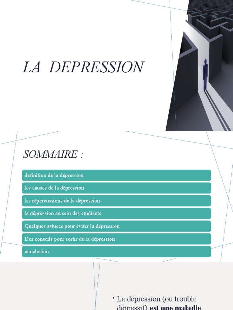 La Depression | PDF | Dépression (psychiatrie) | Trouble mental